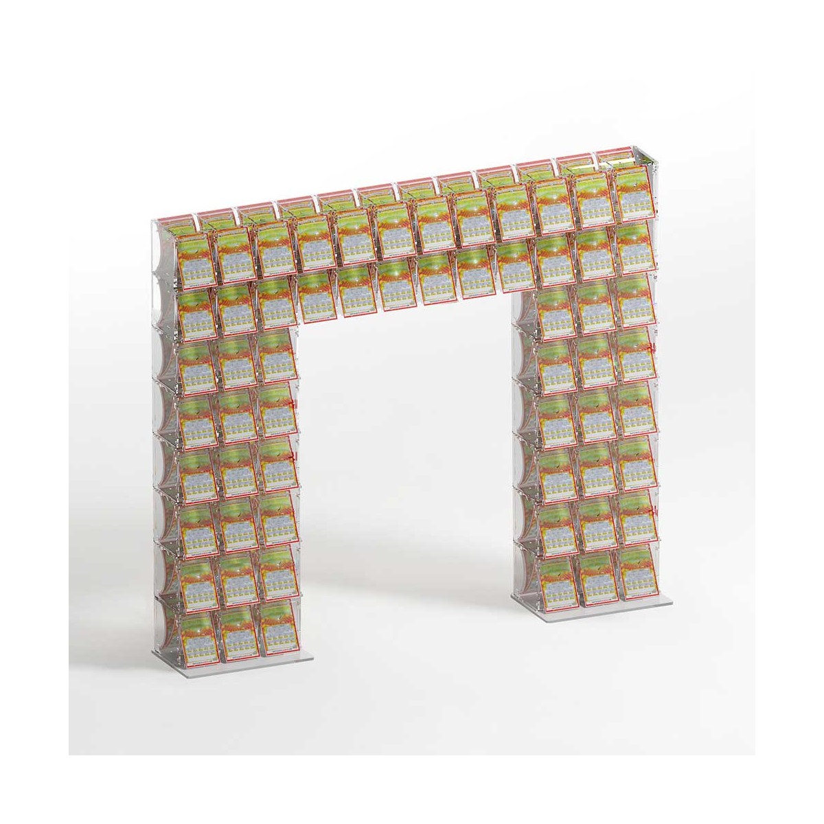 Espositore gratta e vinci da banco in plexiglass trasparente a 60 ...
