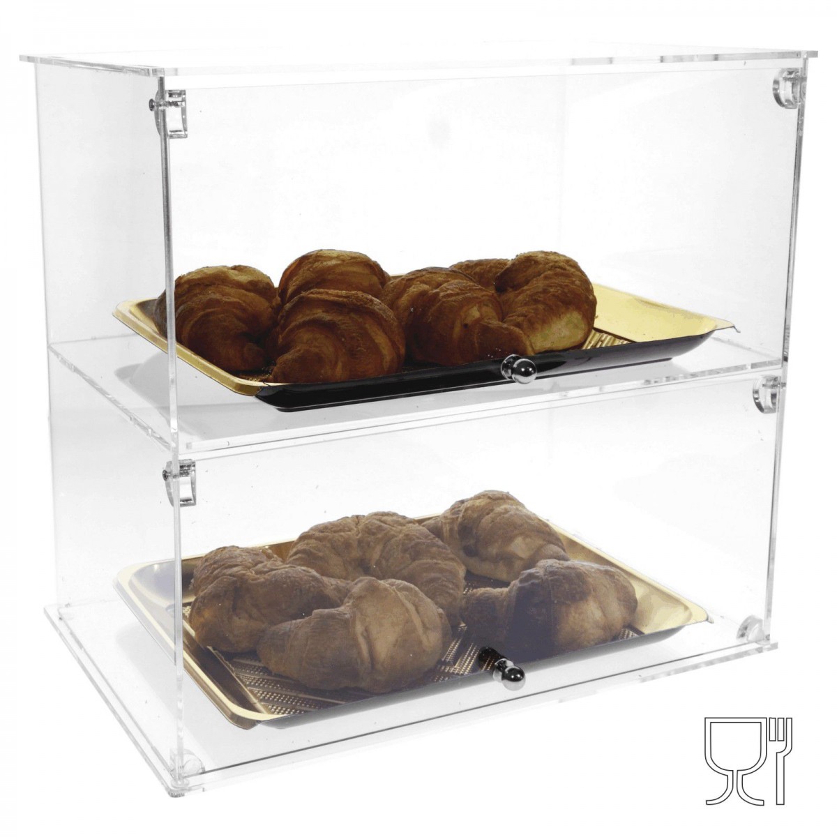 CUSTOMIZABLE - Single-sided transparent plexiglass counter display case ...